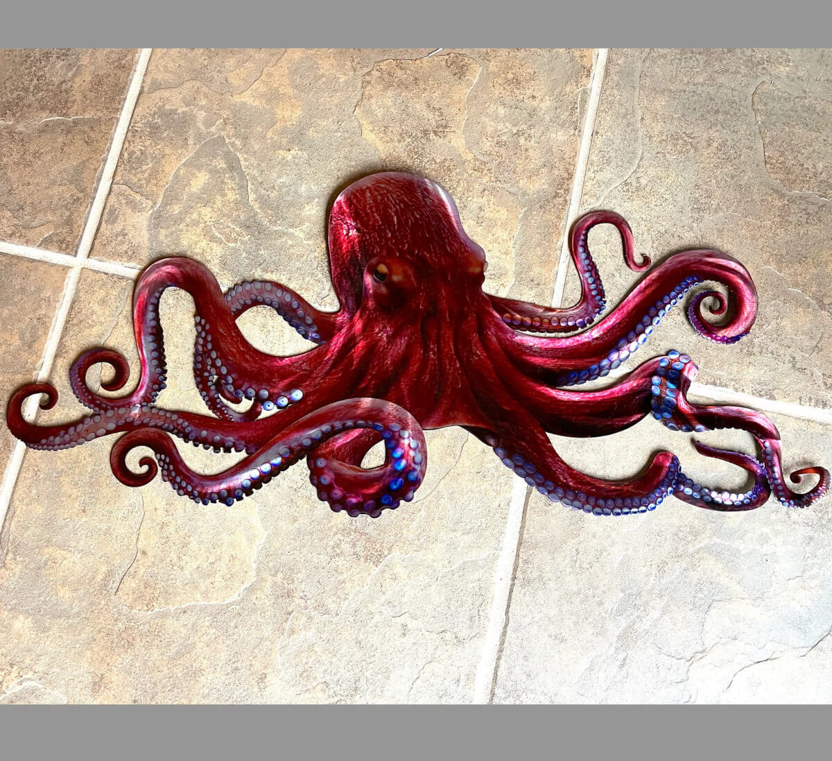 30 Inch 2D Octopus Nautical Decor | Reelistic Replicas