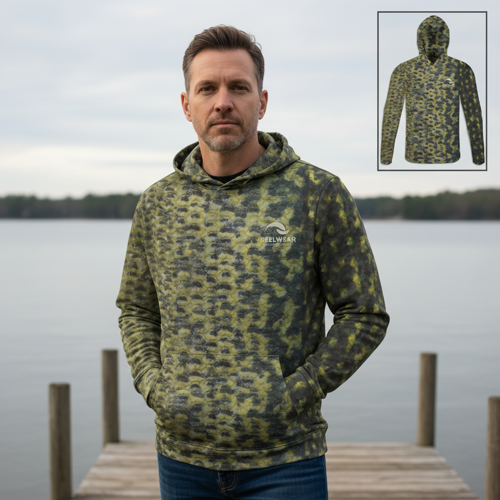 Black Crappie Skin Hoodie | Reelistic Replicas