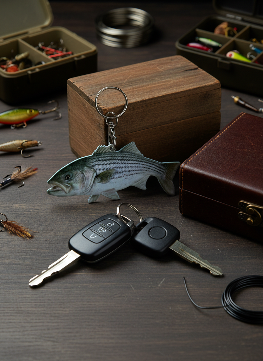 Spotted Sea Trout Fish Keychain | Reelistic Replicas
